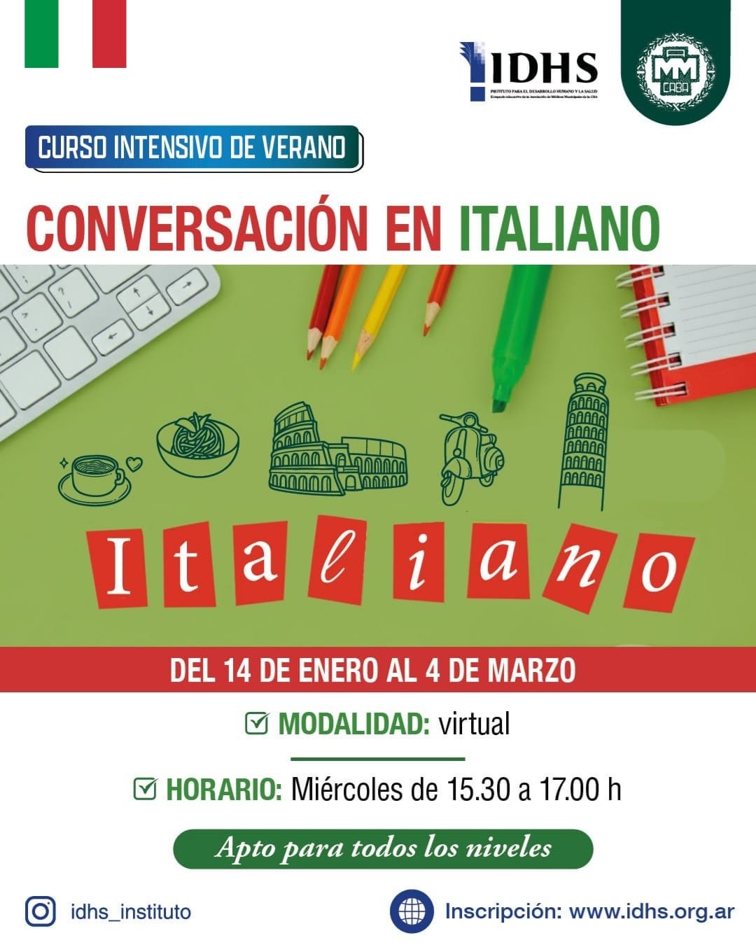 Cursos / Inscripción - IDHS