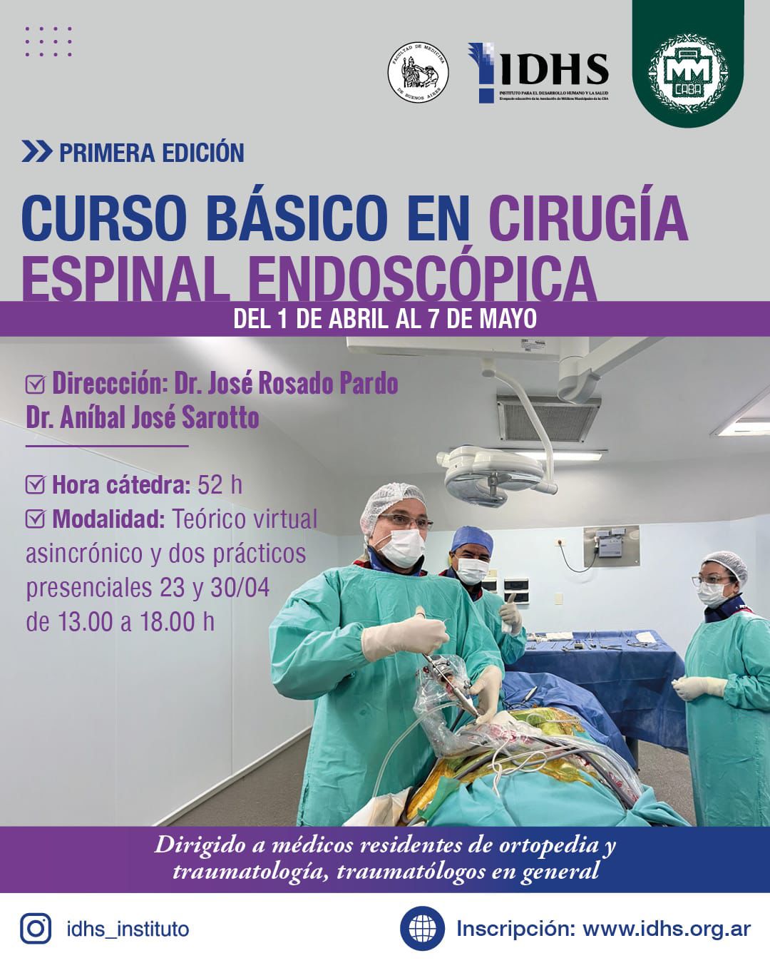 Cursos / Inscripción - IDHS